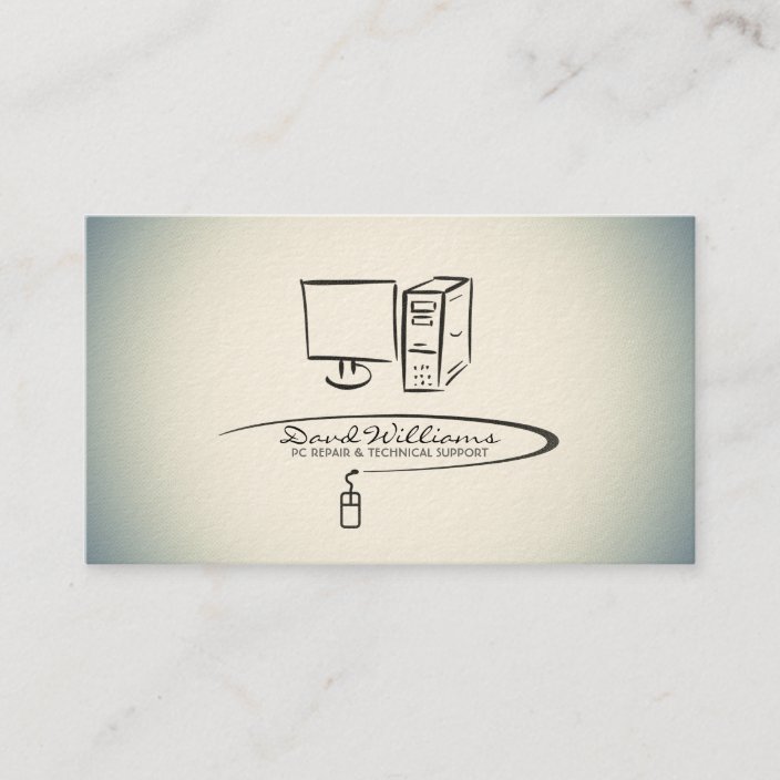 PC Repair/Tech Support Business Card | Zazzle.com