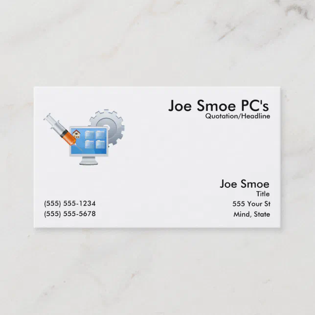 PC Shot Business Card | Zazzle