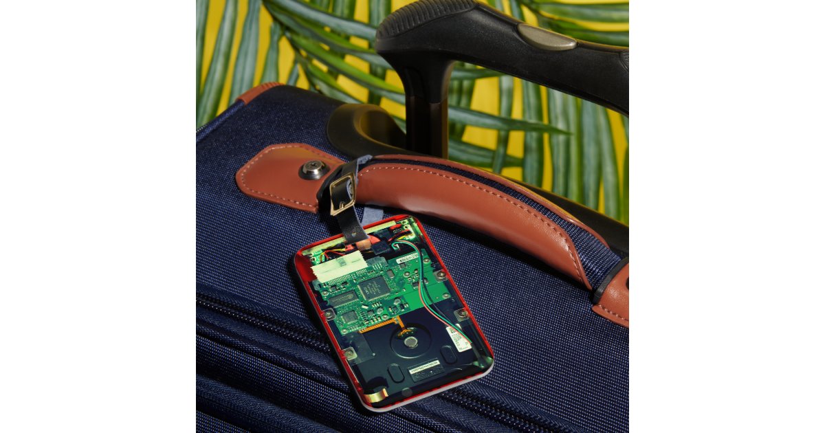 PCB board, electronic parts and printed circuit Luggage Tag | Zazzle