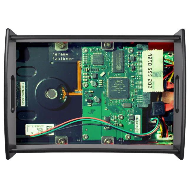 PCB board, electronic parts and printed circuit Serving Tray | Zazzle