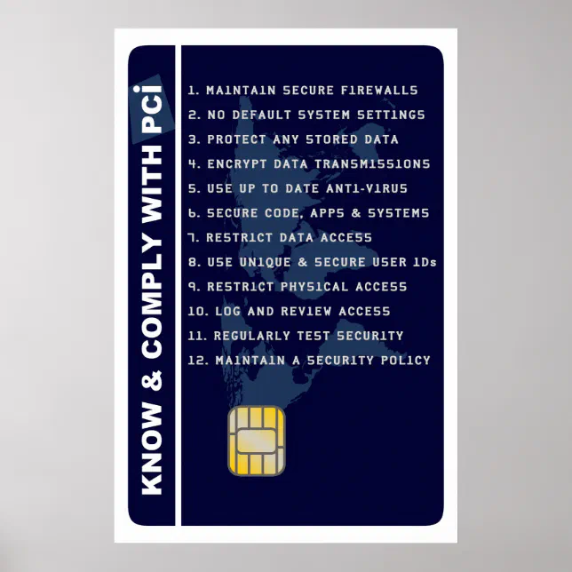 PCI Security Awareness Poster | Zazzle