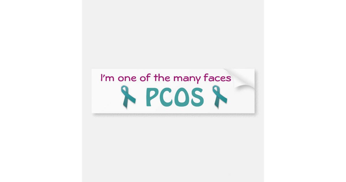 PCOS Bumper Sticker | Zazzle