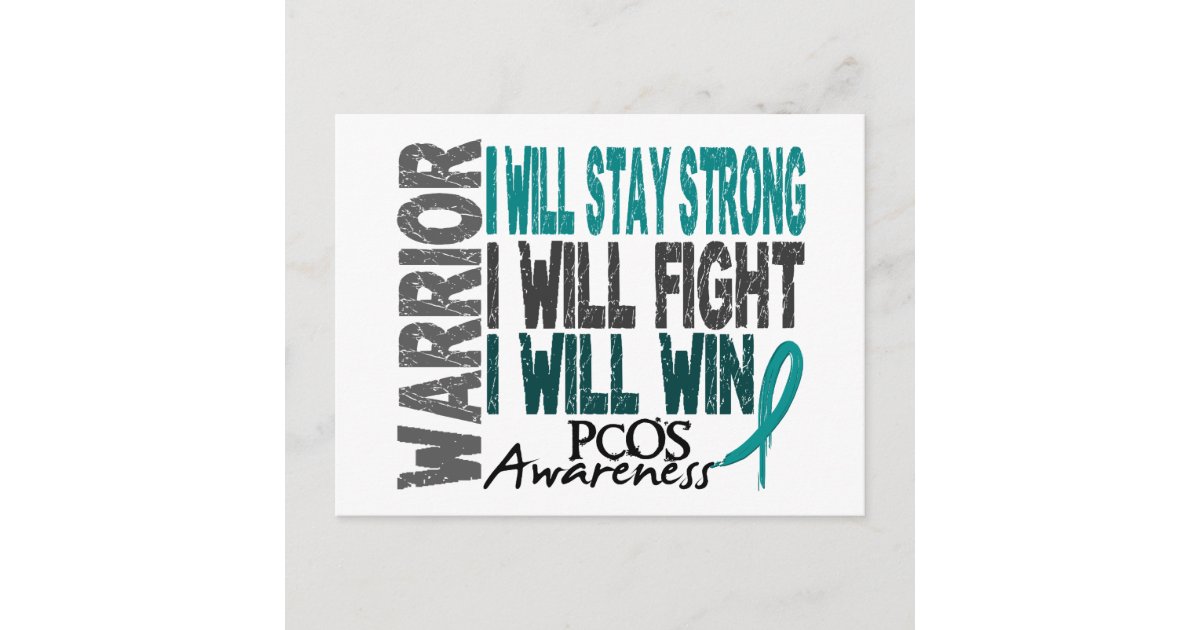 PCOS Warrior Postcard | Zazzle