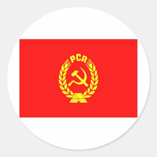 Soviet Union/USSR/CCCP Flag Classic Round Sticker | Zazzle.com