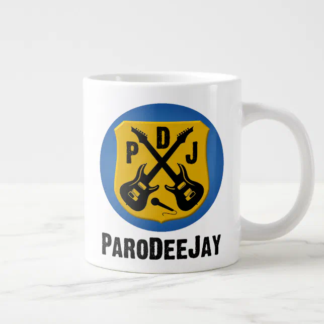 PDJ Jumbo Mug (Round Logo) | Zazzle