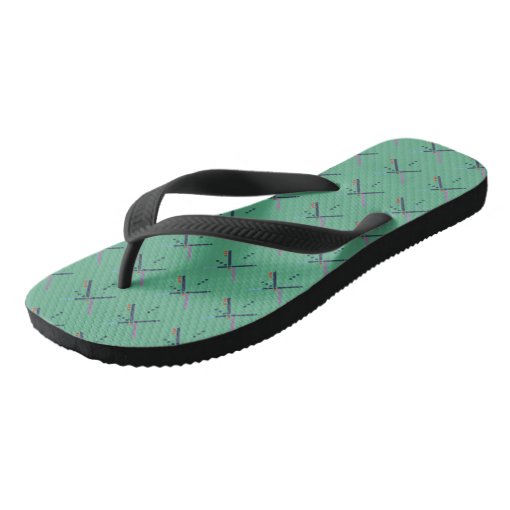 PDX Airport Carpet Flip Flops | Zazzle
