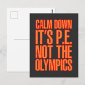 PE Teacher Sport Educator Physical Education Postcard | Zazzle