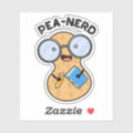 Pea-nerd Funny Nerd Peanut Pun Sticker | Zazzle