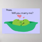 Romantic Marry Me Poem Poster | Zazzle.com