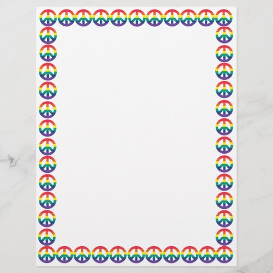 Peace Border | Zazzle.com