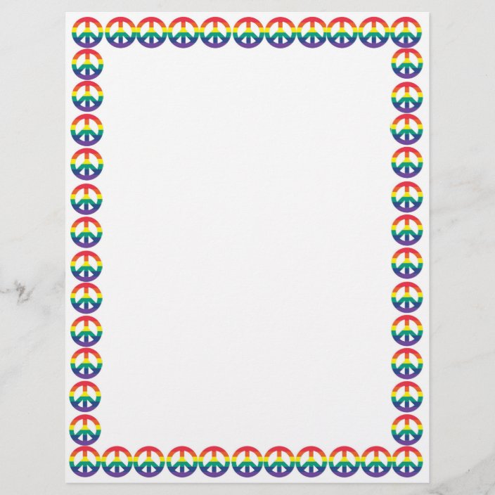 Peace Border | Zazzle.com