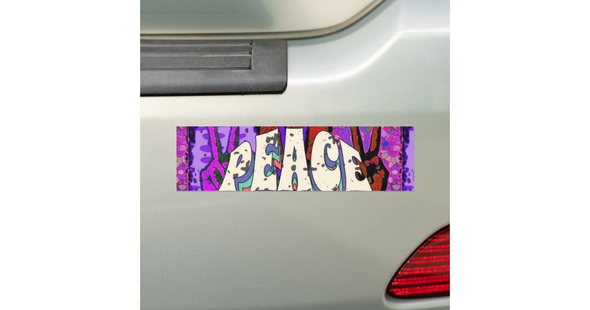 Peace Bumper Sticker | Zazzle
