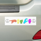 Peace Bumper Sticker | Zazzle