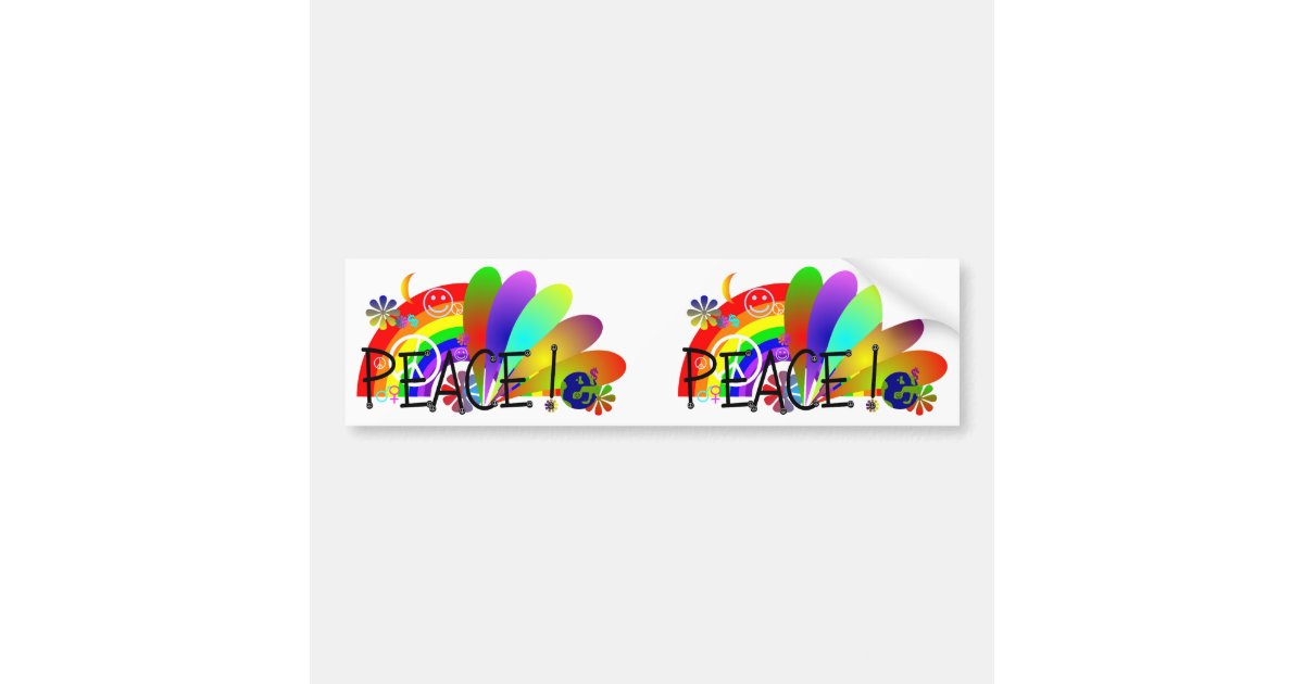 Peace Bumper Sticker | Zazzle