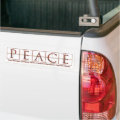 Peace Bumper Sticker with Message | Zazzle