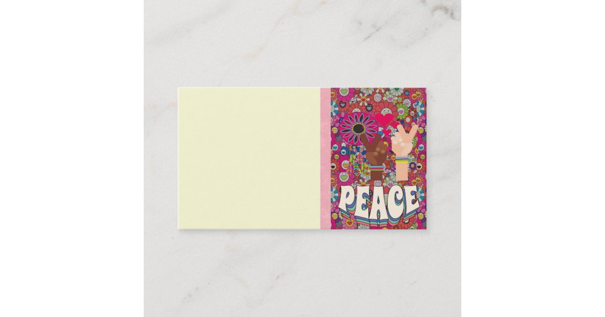 Peace Business Card | Zazzle