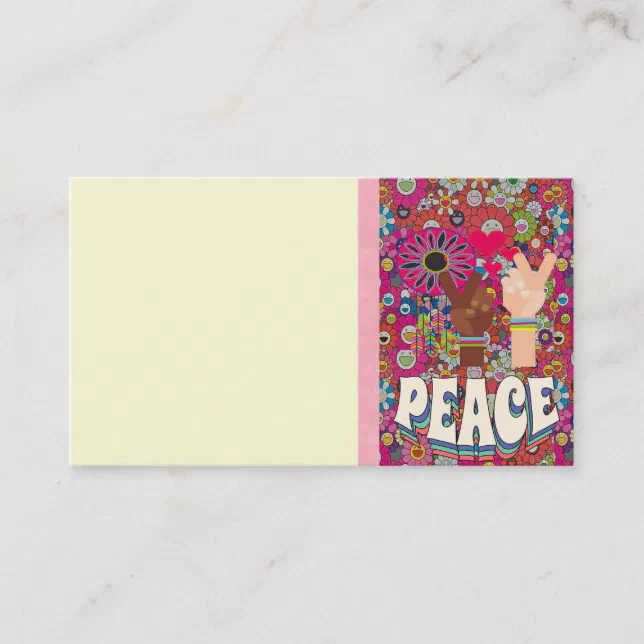 Peace Business Card | Zazzle