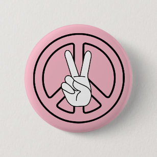 Peace Sign Buttons & Pins - No Minimum Quantity | Zazzle