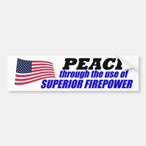 Peace Car Bumper Sticker | Zazzle