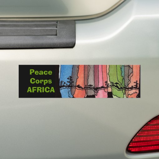 Peace Corps Africa Bumper Sticker | Zazzle