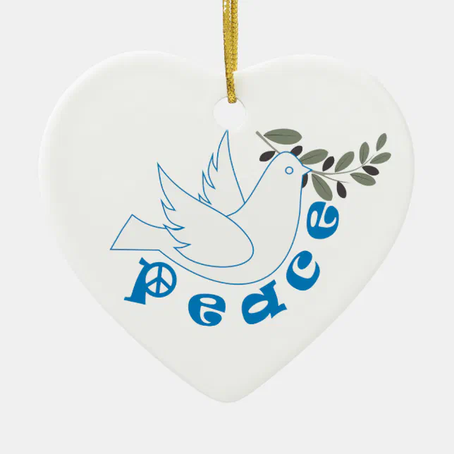 Peace custom ornament | Zazzle
