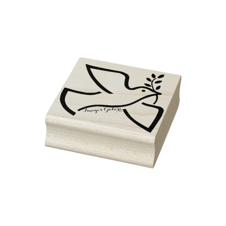 Peace Dove Rubber Stamp | Zazzle