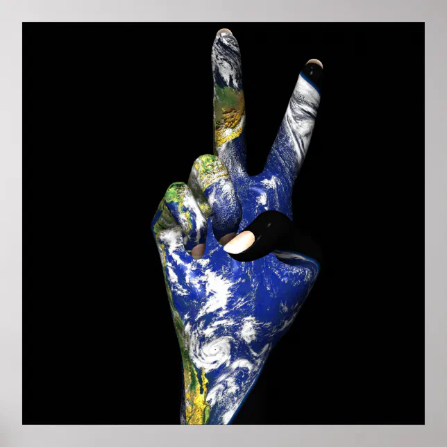 Peace Earth Poster | Zazzle