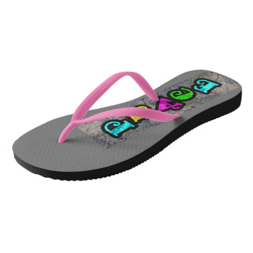 Peace Flip Flops | Zazzle