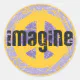 Peace - Imagine Peace Classic Round Sticker | Zazzle
