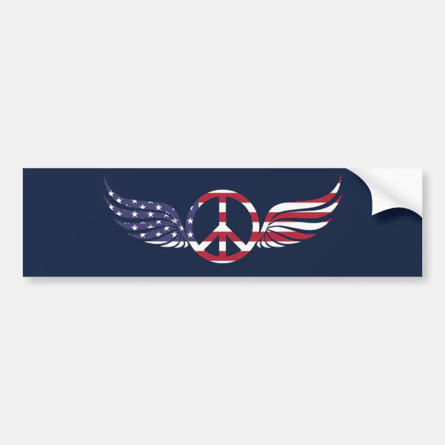 Peace in America Bumper Sticker | Zazzle