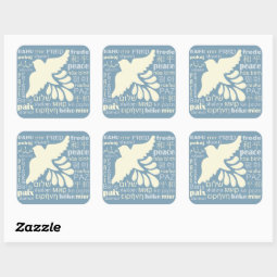 PEACE in many languages stickers | Zazzle