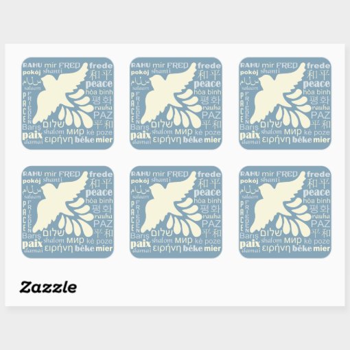 PEACE in many languages stickers | Zazzle