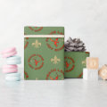 Peace Joy Gumbo Cajun Christmas Wrapping Paper | Zazzle