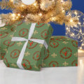 Peace Joy Gumbo Cajun Christmas Wrapping Paper | Zazzle