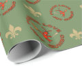 Peace Joy Gumbo Cajun Christmas Wrapping Paper | Zazzle