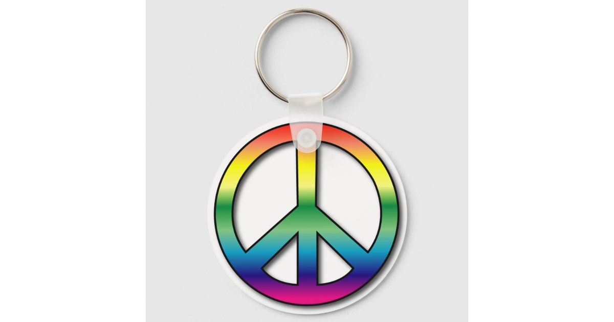 Peace Keychain | Zazzle