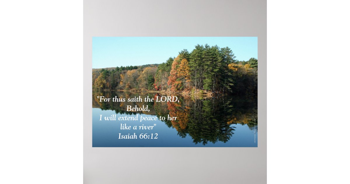 Peace Like a River Scripture Print | Zazzle