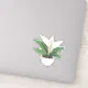 Peace lily plant illustration sticker | Zazzle