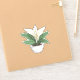 Peace lily plant illustration sticker | Zazzle