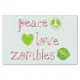 Peace Love and Zombies Tissue Paper | Zazzle