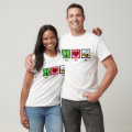 Peace Love Bees T-Shirt | Zazzle
