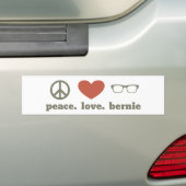 Peace Love Bernie Sanders Bumper Stickers | Zazzle