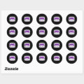 Peace Love Cure Drug Overdose Awareness Purple Rib Classic Round ...