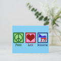 Peace Love Democrat Postcard | Zazzle