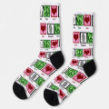 Peace Love Forensics Science Cool Fingerprint Socks | Zazzle