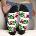 Peace Love Forensics Science Cool Fingerprint Socks | Zazzle