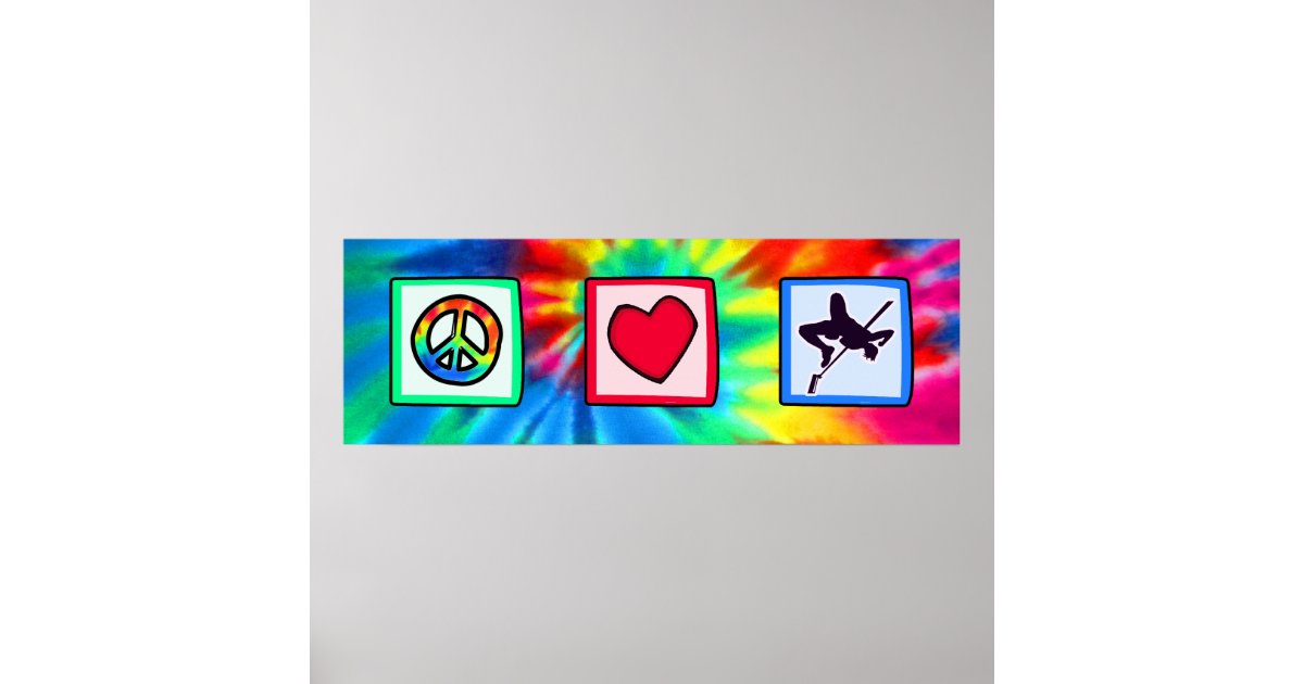 Peace, Love, High Jump Poster | Zazzle