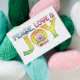 Peace, Love & Joy Inspirational Postcard | Zazzle