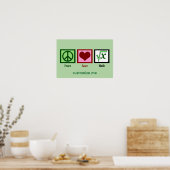 Peace Love Math Custom Poster | Zazzle