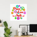Peace Love Math Poster | Zazzle